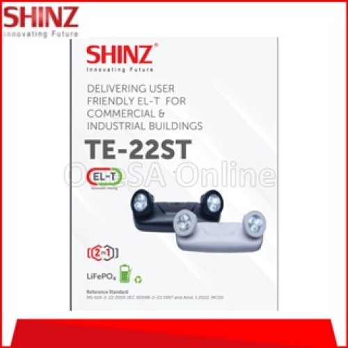 SHINZ TWIN LAMP LED WHITE SURFACE EMERGENCY LIGHT(SHINZ-TE-22ST(W) )