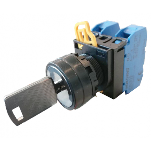 Ø22/25mm Key-operated Switches. 45° 3-Position